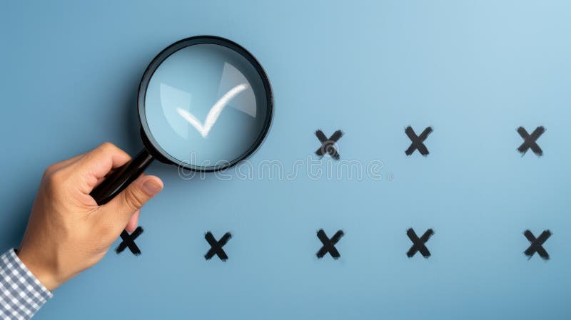 The Magnifying Glass Choice.AI Generated Image Stock Image - Image of ...