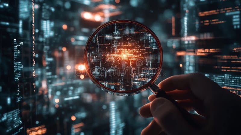 Magnifying Code Digital Validation Stock Photos - Free & Royalty-Free ...