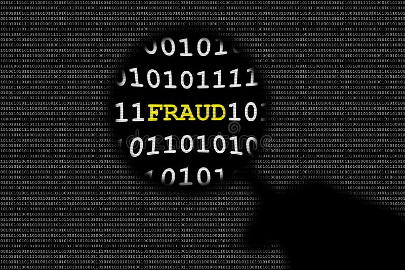 Hand Holding Magnifying Lens Over Binary Code and Text Stock Image ...