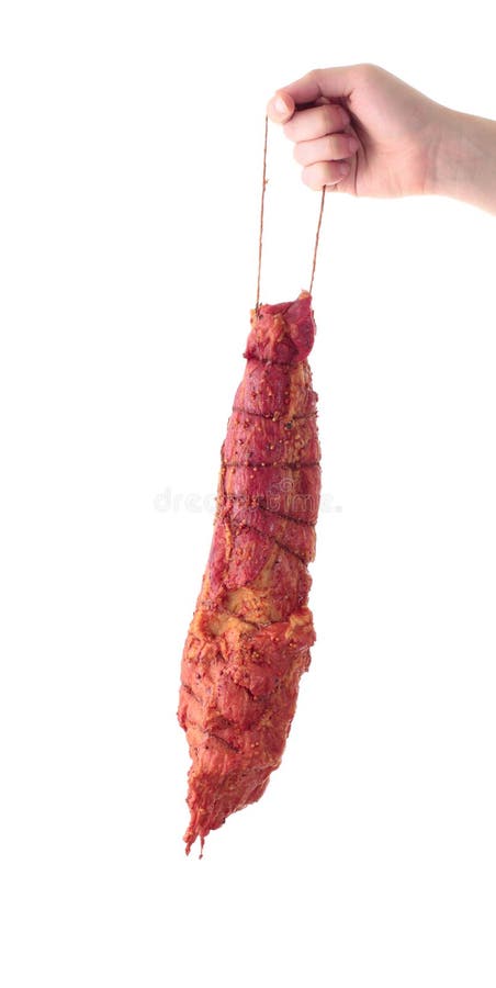 Hand holding meat stock photo. Image of caucasian, traditional - 76225534