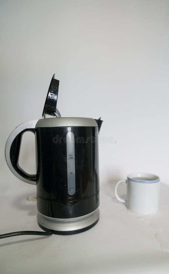 Basic Electric Kettle for Water and Coffee Heater Stock Image - Image ...