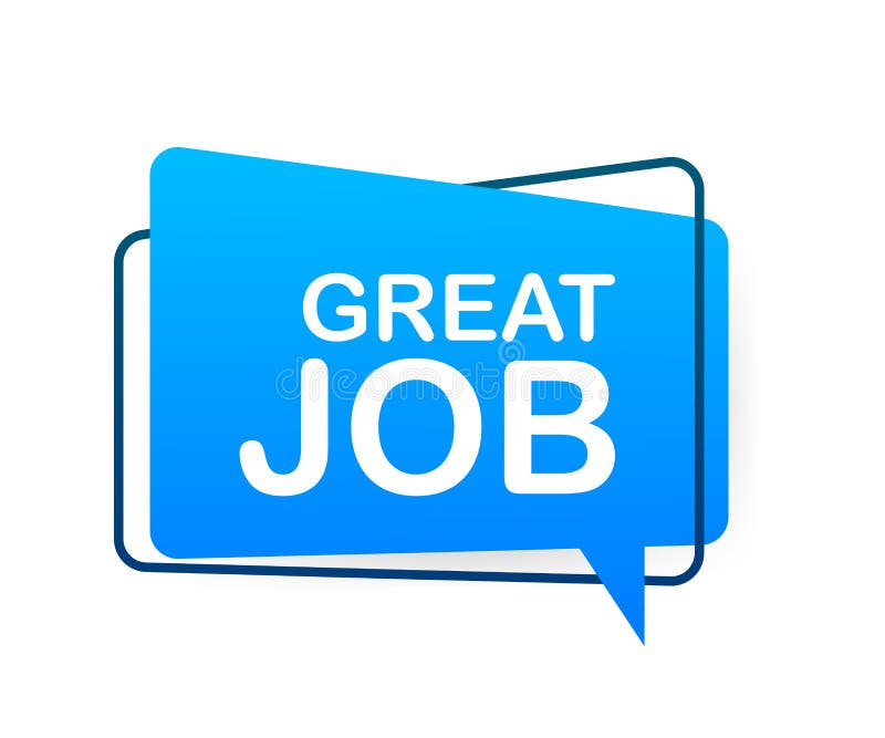 Hand Holding Megaphone with Great Job. Megaphone Banner. Web Design ...