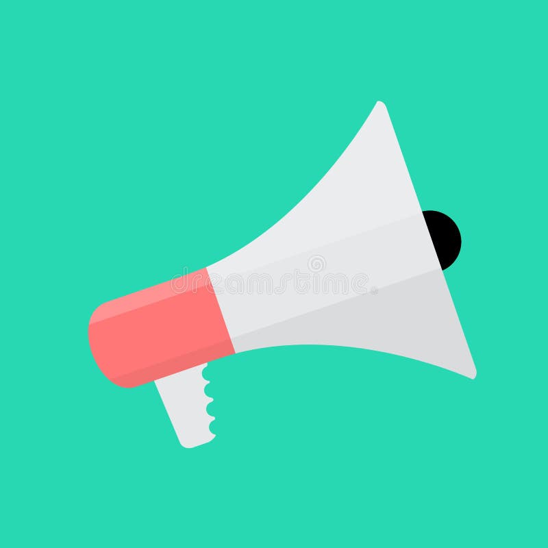 Hand Holding Megaphone Icon. Vector Illustration Stock Vector ...