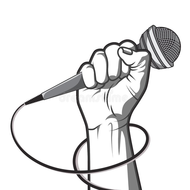 Microphone Clip Art Black And White