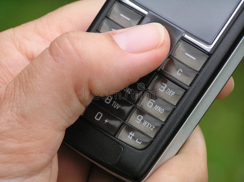Hand holding mobile phone stock image. Image of finger - 165159