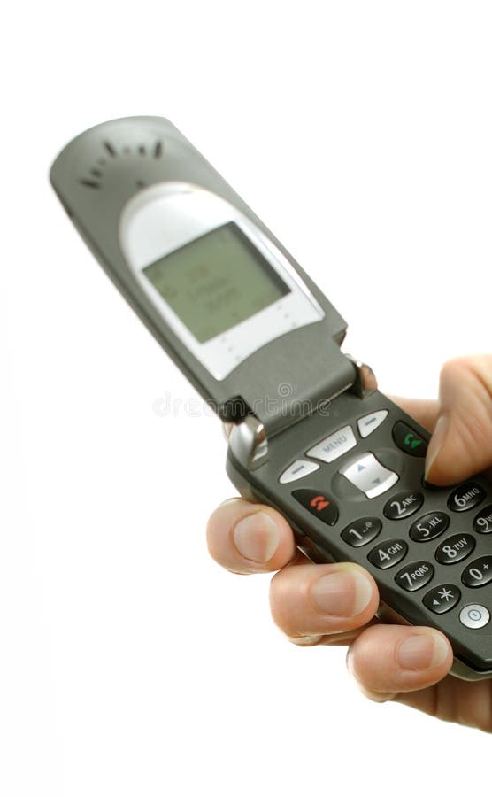 Hand holding mobile phone stock photo. Image of finger - 1793484
