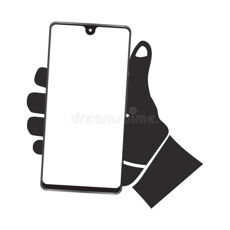 Hand Holding Iphone Icon Stock Illustrations – 322 Hand Holding Iphone ...