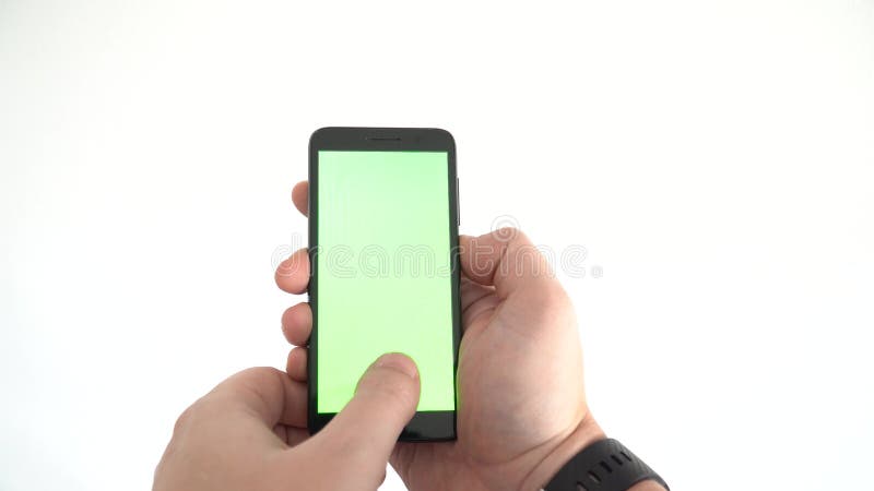 Front Facing Fingerprint Reader on a Smartphone Stock Video - Video of ...