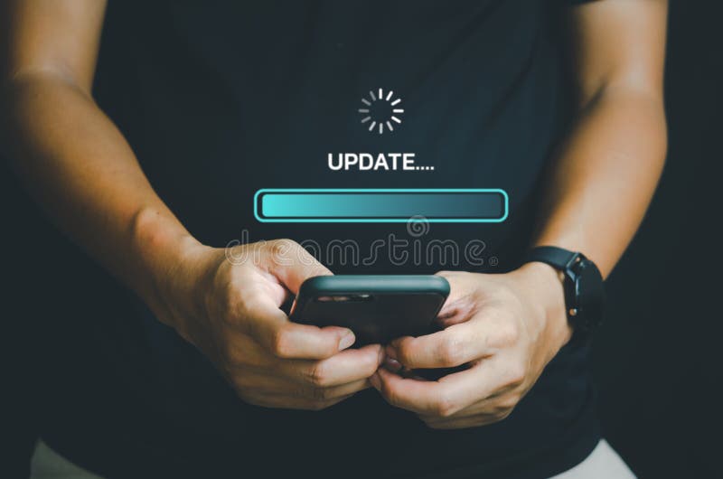 Hand Holding Mobile Smartphone Digital Technology Communication Online ...