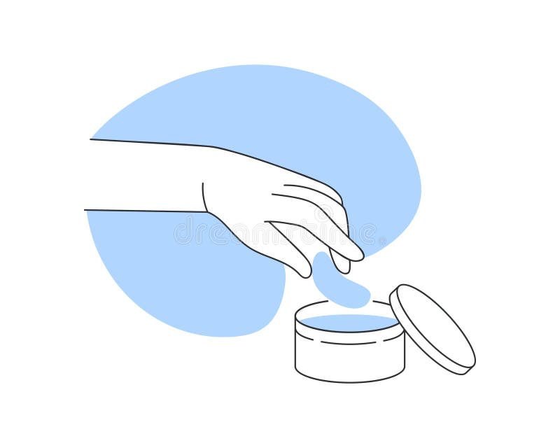Hand Holding Moisturizing Patch for Skin Hydration Procedure Stock ...