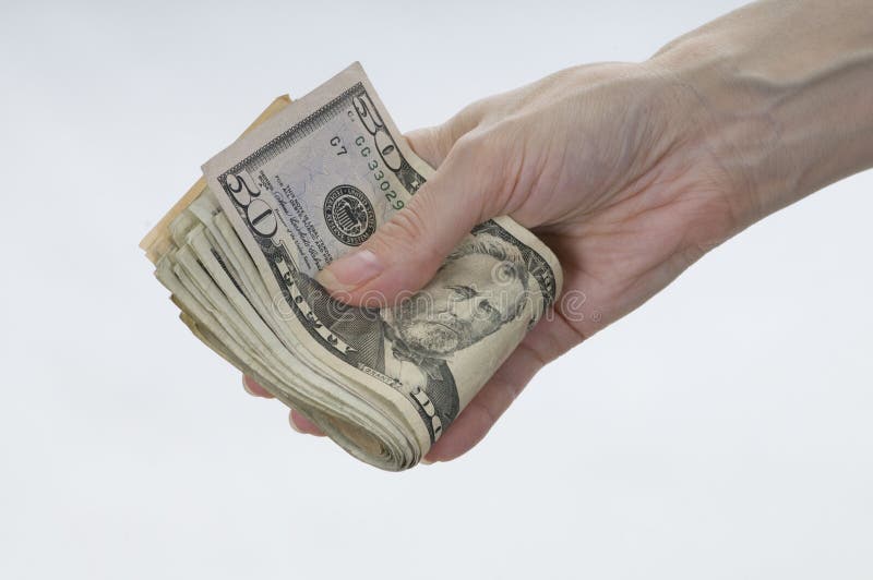 Hand holding money. stock photo. Image of capital, holding - 13979328