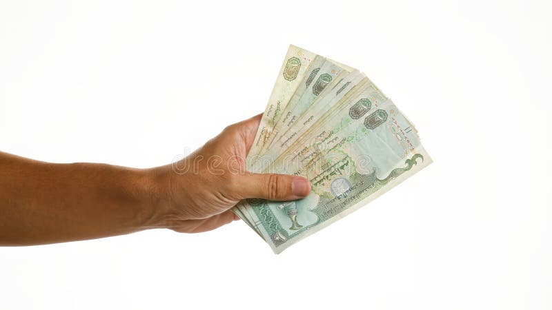 Dirham Notes Isolated on White Stock Image - Image of dirhams, exchange ...