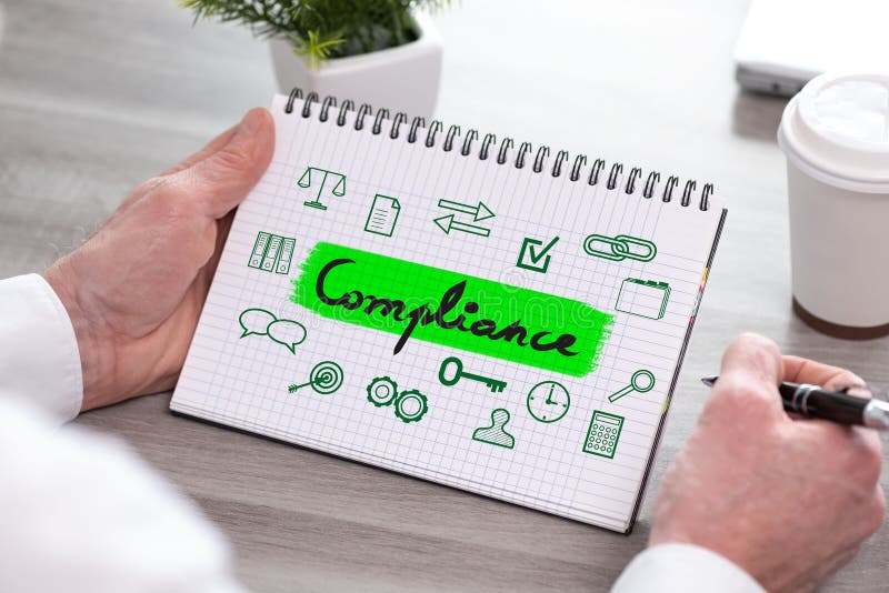 Compliance Concept on a Notepad Stock Photo - Image of guidelines ...
