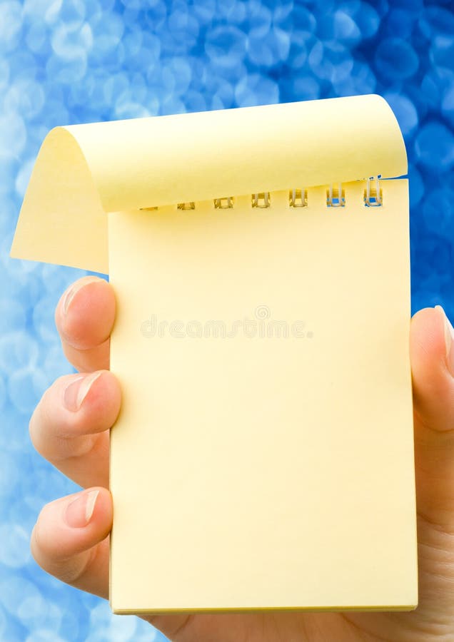 Hand holding notepad stock photo. Image of office, reminder - 59156052