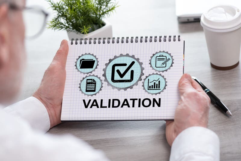 Validation Concept on a Notepad Stock Photo - Image of notepad, correct ...