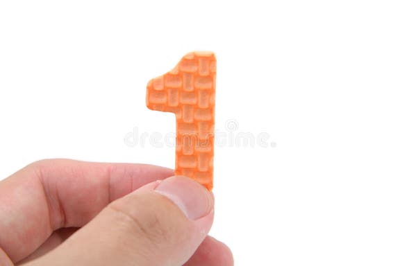 Hand holding number stock photo. Image of number, sign - 1283732