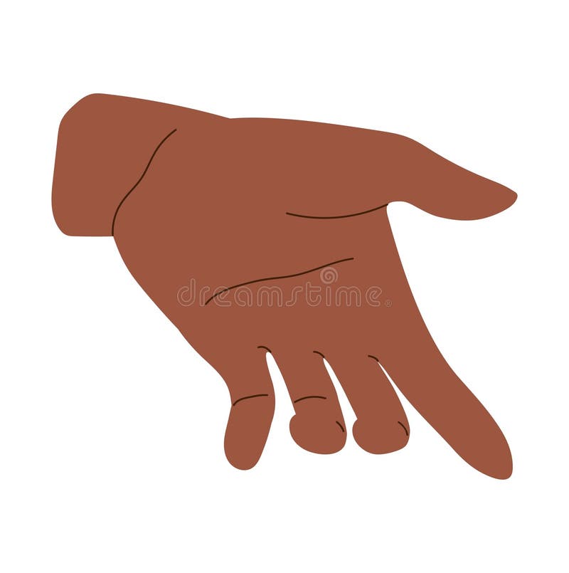 Hand Holding Object. Palm Grasping Item with Gesture, Expression ...