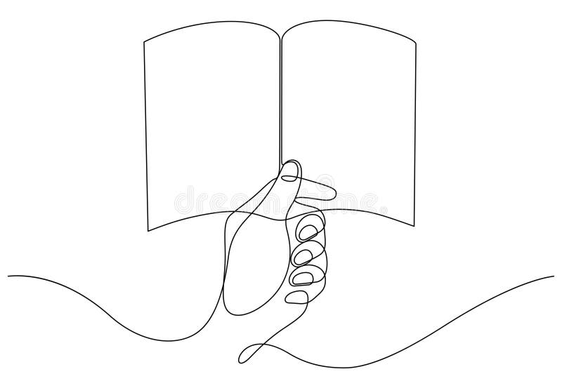 Continuous Line Drawing of Hands Together Holding and Touching Stock ...