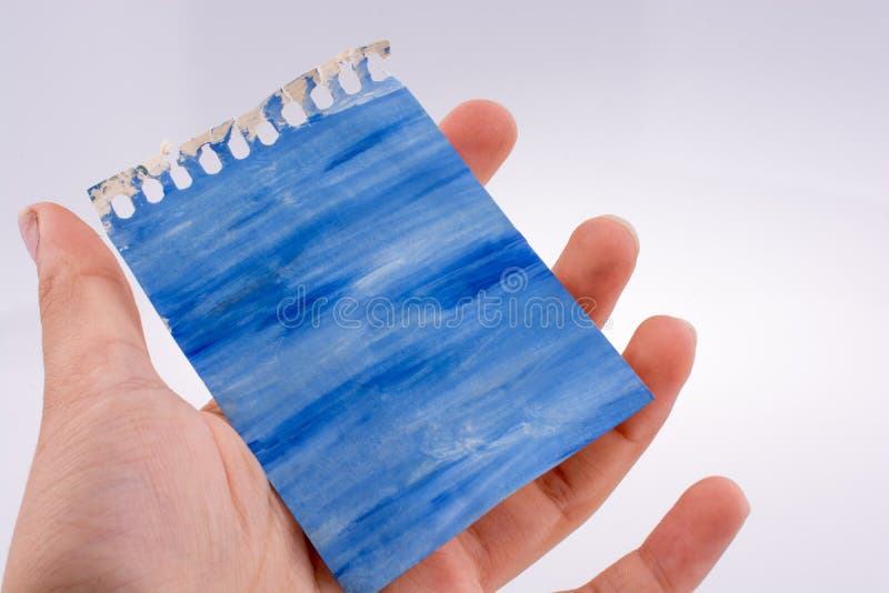 Painted torn note paper stock image. Image of notepaper - 80206227