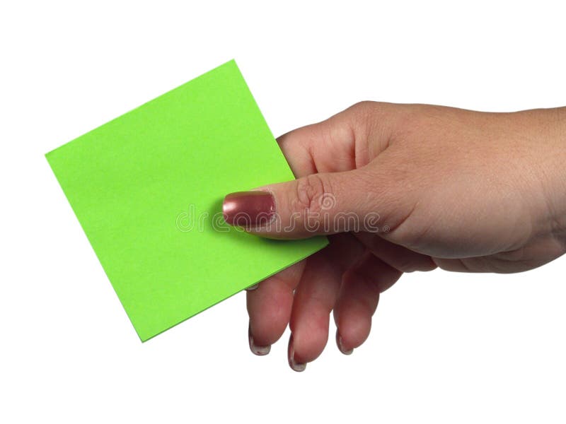 Hand Holding Paper stock photo. Image of paper, message - 130230