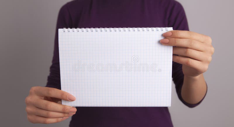 Hand holding paper stock image. Image of showing, advertisement - 137599137