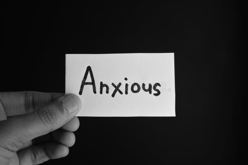 ANXIOUS stock image. Image of font, study, undefined - 373575821