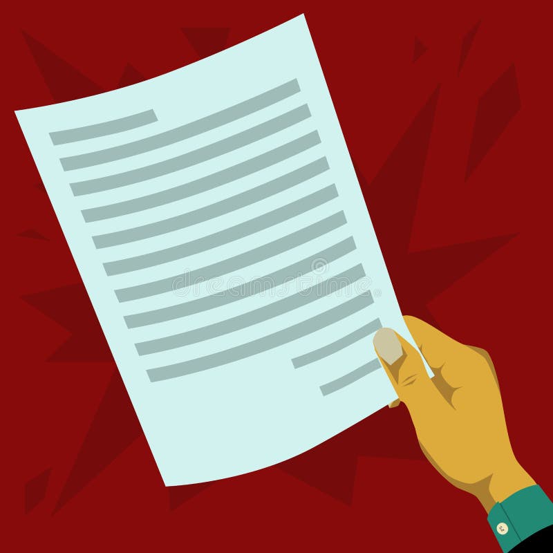 A Manager of a Letter Signed Many Contracts Stock Vector - Illustration ...