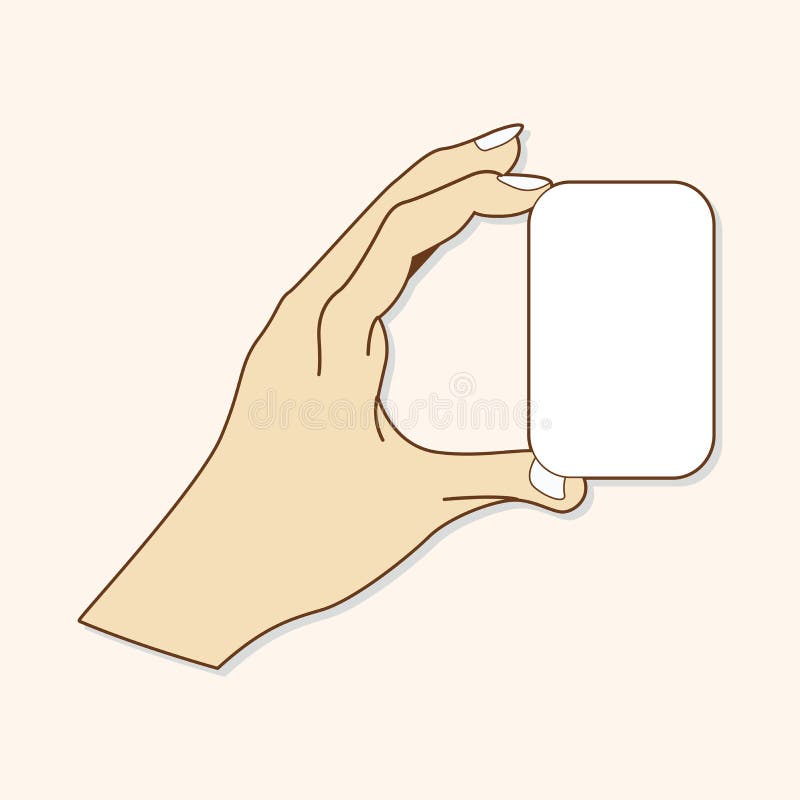 Hand Holding Paper Theme Elements Vector,eps Stock Vector ...