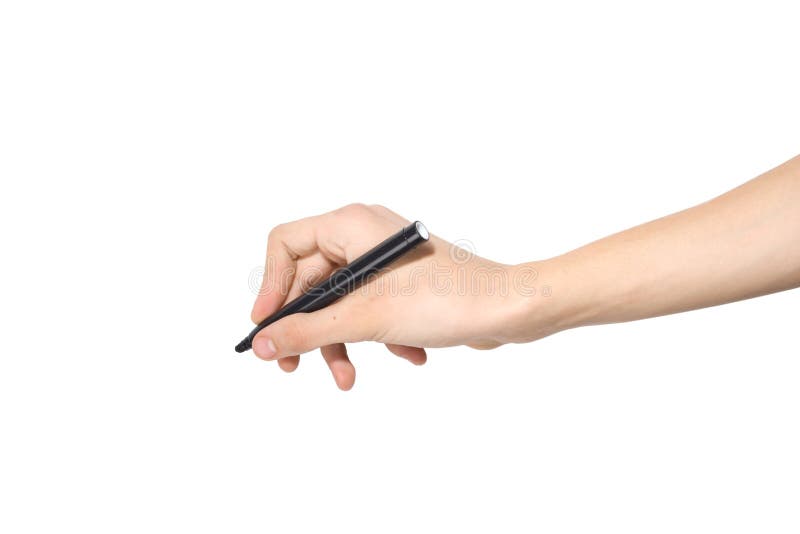 Hand holding pen stock photo. Image of communication, literature - 7513302
