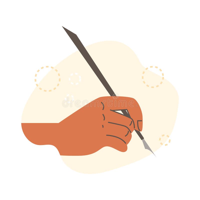 Abstract Hand Holding Pen Stock Illustrations – 804 Abstract Hand ...