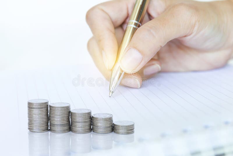 A pen and stack of paper stock photo. Image of macro - 21728274
