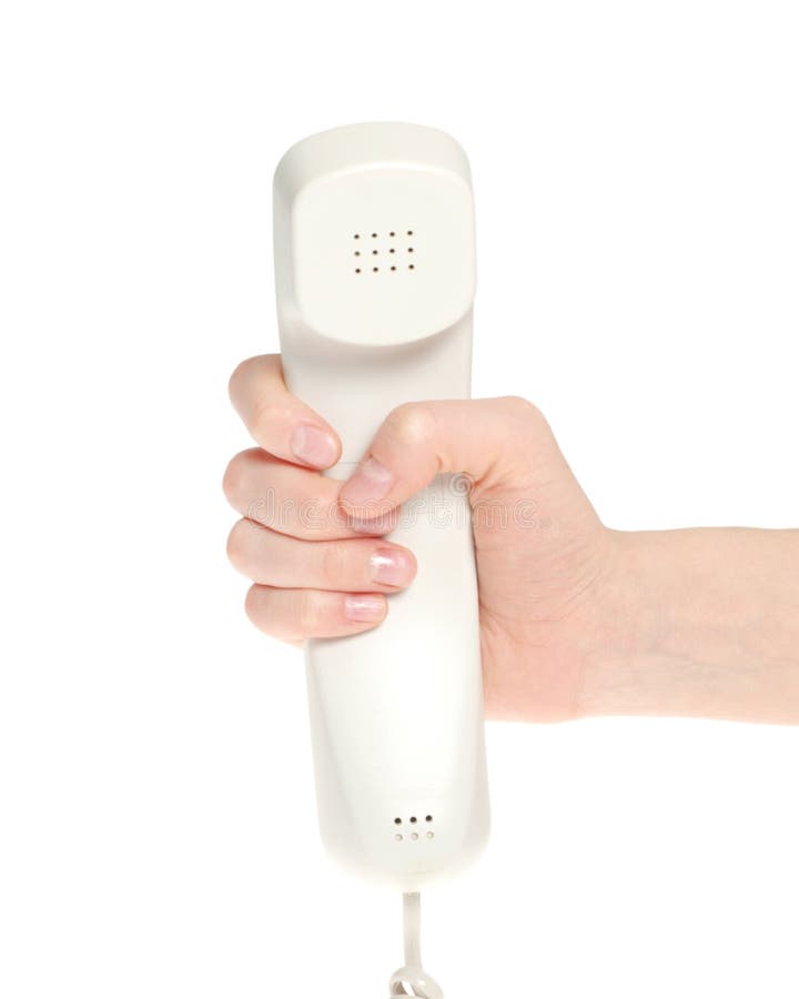 Hand holding a phone stock image. Image of talk, service - 268975061