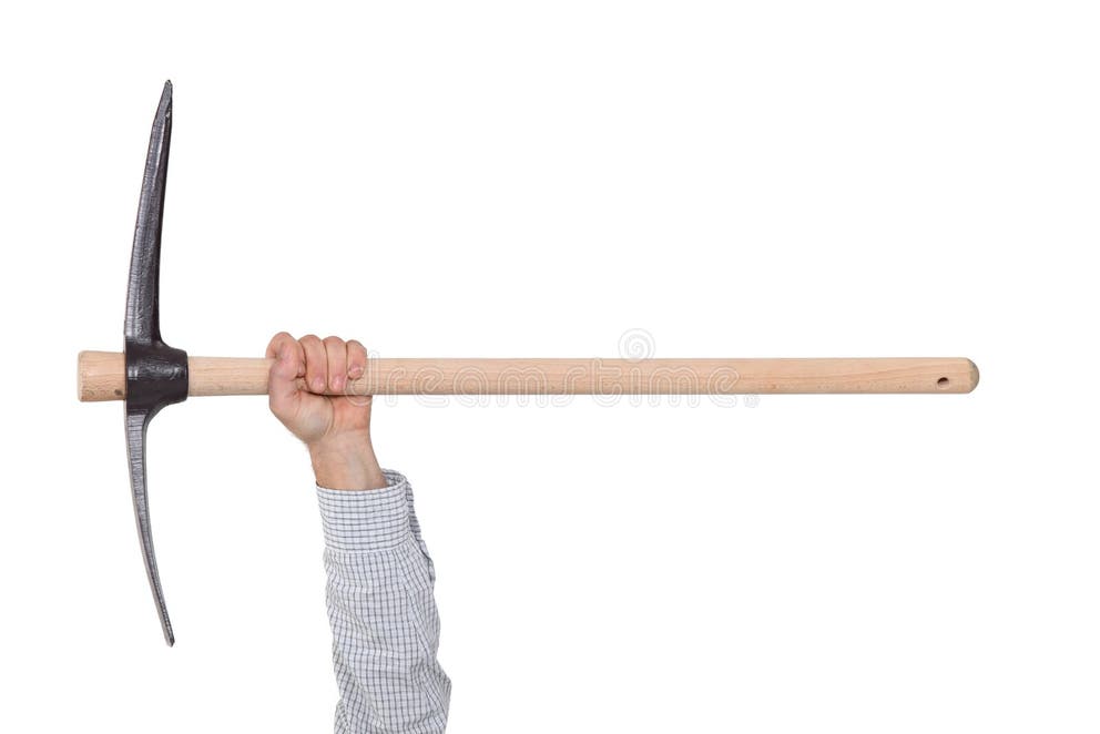 Hand holding a pick stock image. Image of garden, lifestyle - 28642013