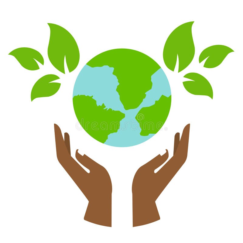 Hand Holding Planet Icon, Nature Protection, Vector Illustration Stock ...