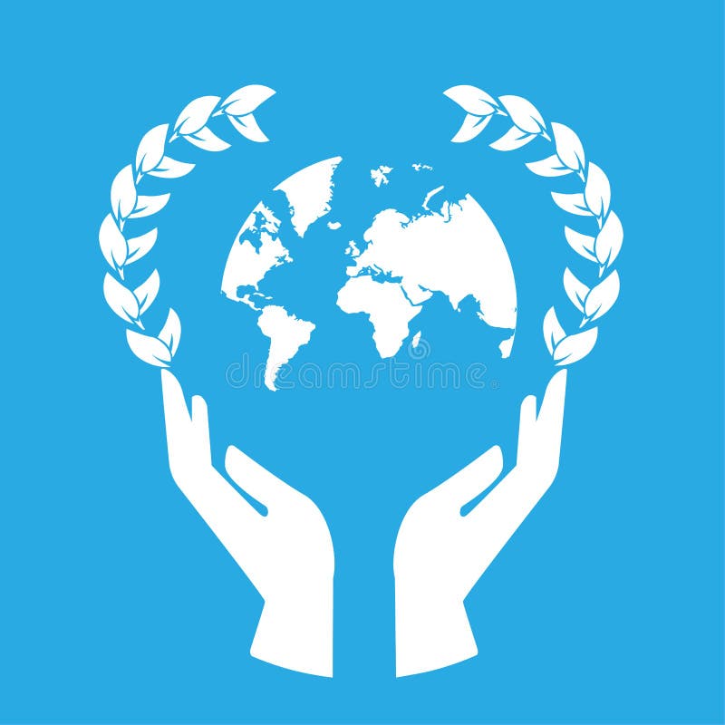 Hand Holding Planet Icon, Nature Protection, Vector Illustration Stock ...