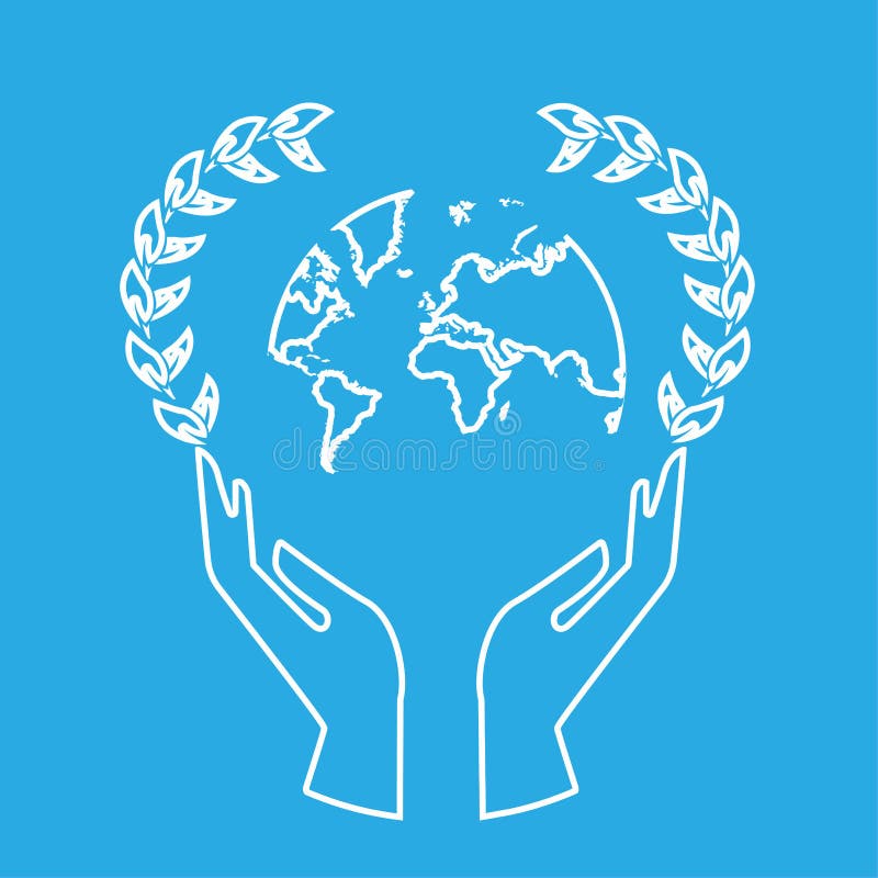 Hand Holding Planet Icon, Nature Protection, Vector Illustration Stock ...