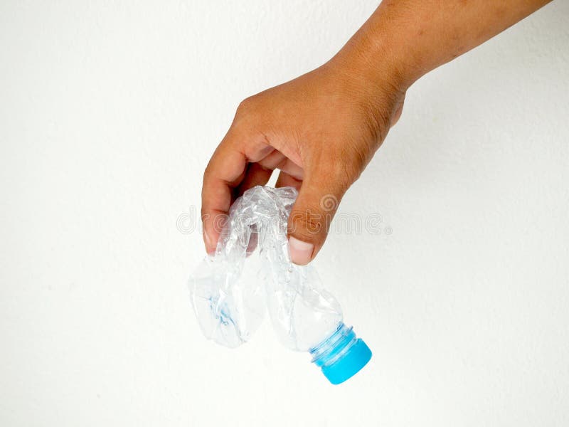 Hand Holding Plastic Bottle Stock Photo - Image of bottle, liner: 55310180