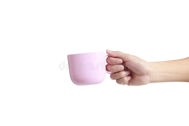 Hand Holding Plastic Cup Like a Pouring Stock Photo - Image of male ...