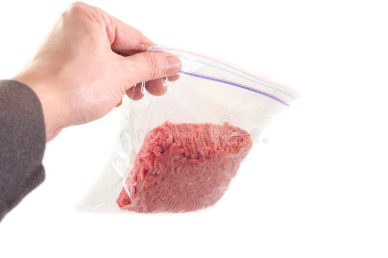 Hand Holding a Portion of Beef Ground Beef Stock Photo - Image of ...