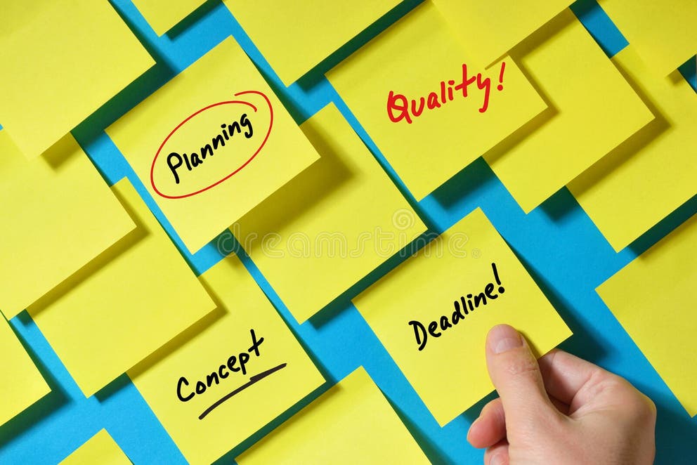 Hand holding post-it note stock photo. Image of announcement - 130372846