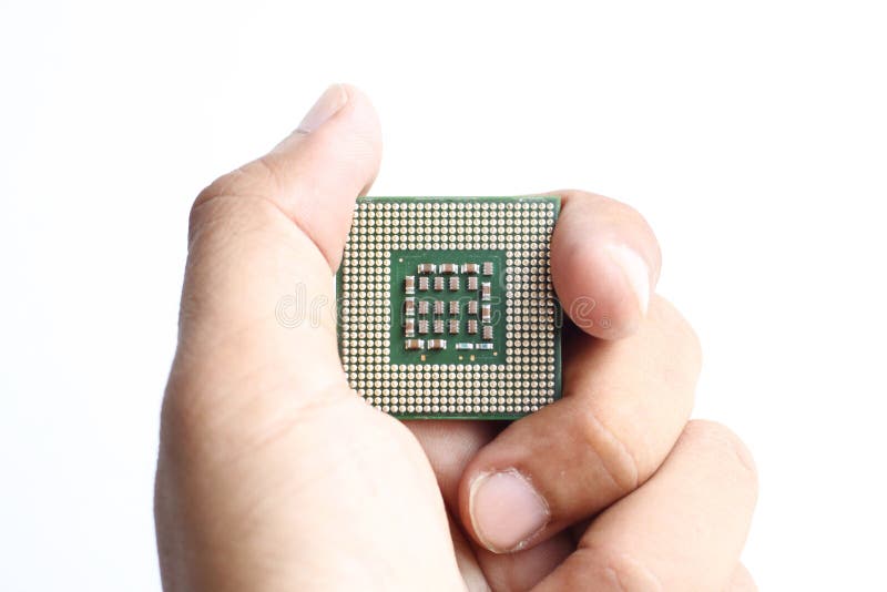Hand holding processor stock image. Image of circuit - 28548279