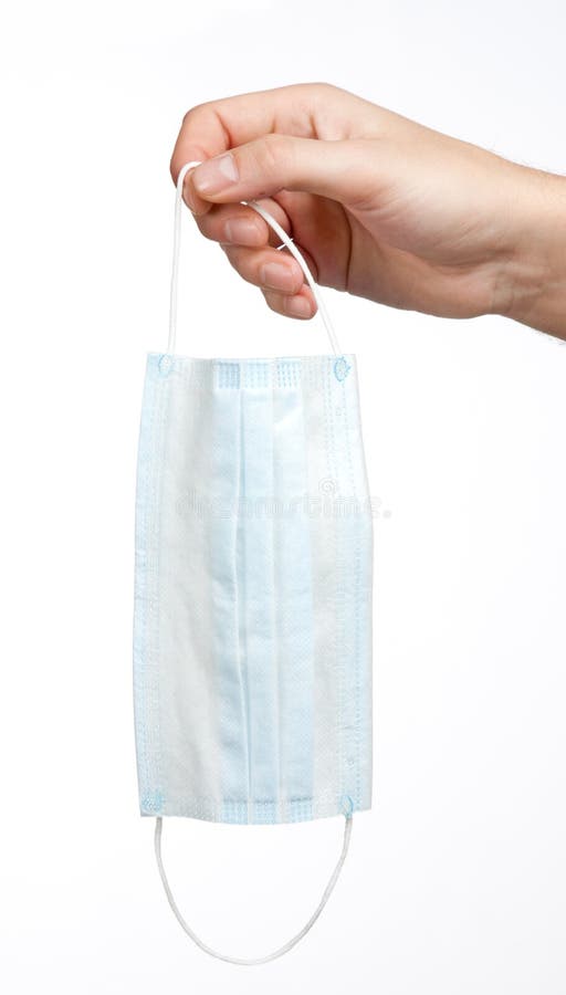 Hand Holding Protective Mask Stock Image - Image of healthcare ...