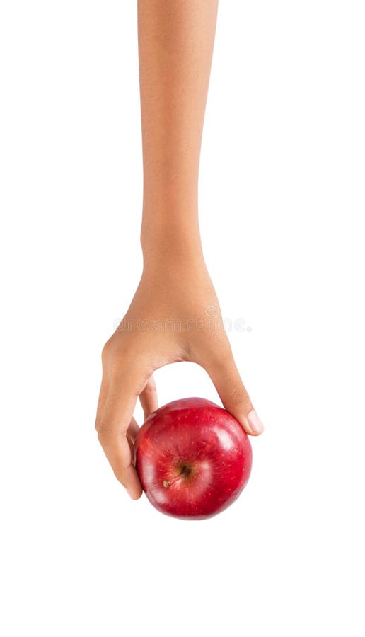 Holding Red Apple VIII stock photo. Image of fruit, female - 47813488