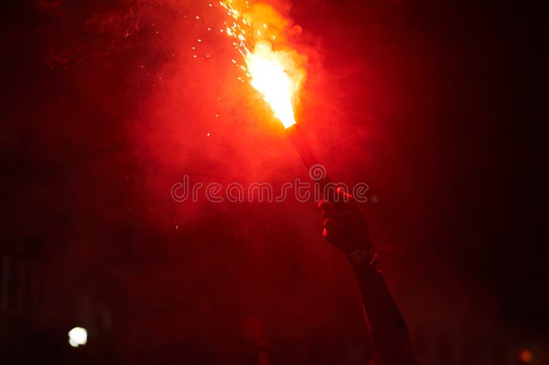 Torch in hand stock photo. Image of human, holding, beam - 20389572