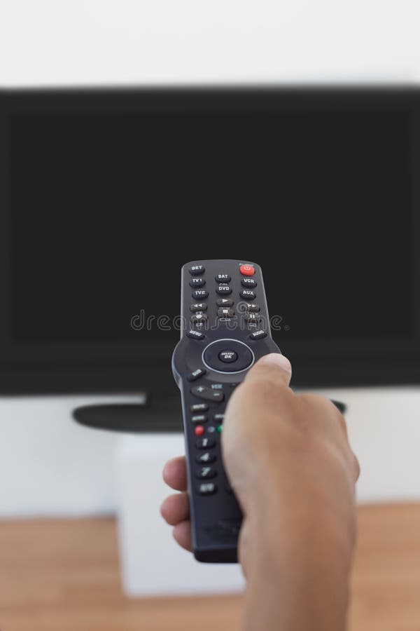 Black Tv Remote Control Front View Isolated White Stock Photos - Free ...