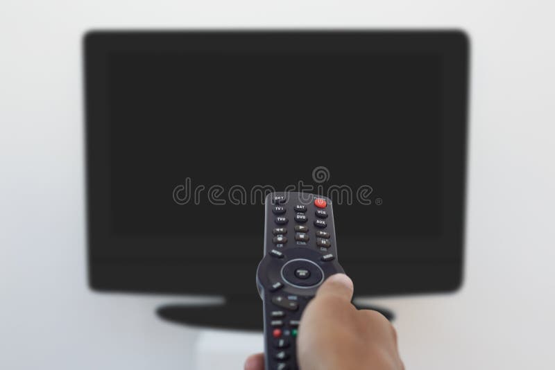 Black Tv Remote Control Front View Isolated White Stock Photos - Free ...