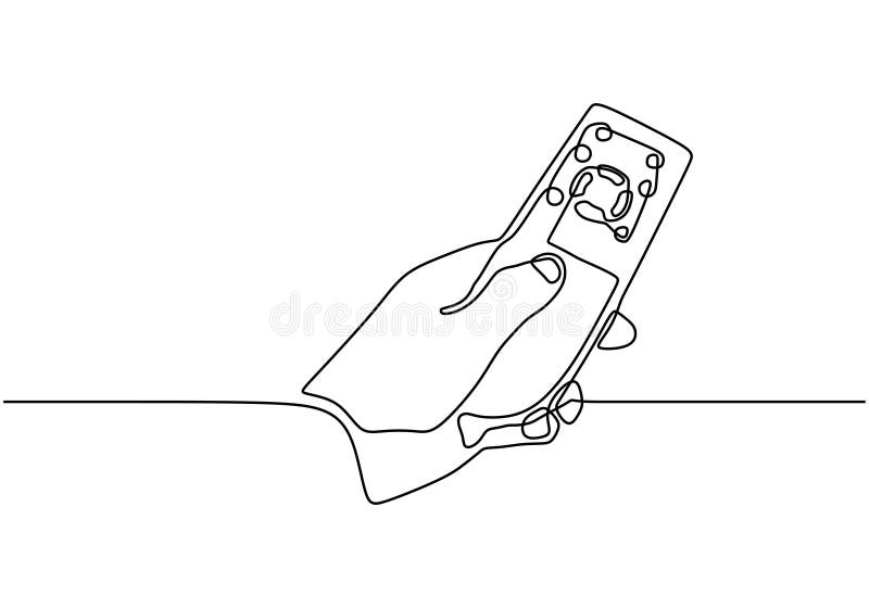 Tv Remote Continuous Line Drawing Stock Illustrations – 13 Tv Remote ...