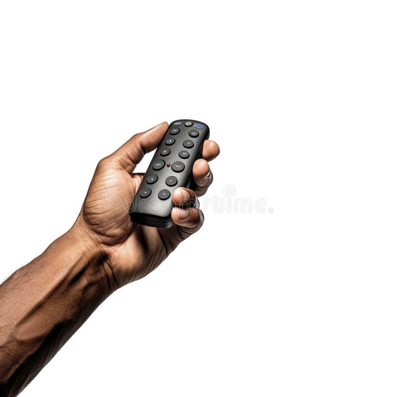 A Hand Holding a Remote Control Stock Image - Illustration of isolated ...