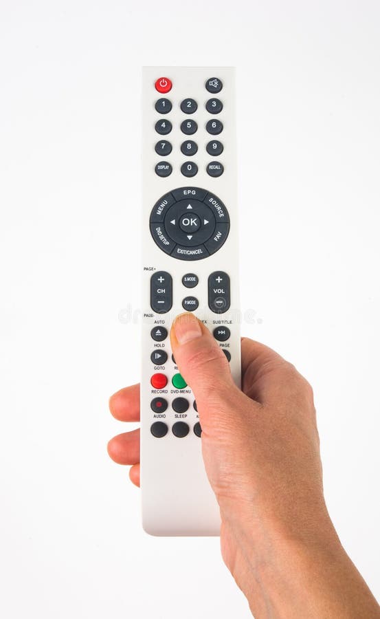 Hand Holding a Remote Control Stock Photo - Image of adult, human: 86071502
