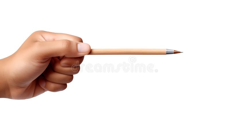 Hand Holding a Remote Control Isolated on White Stock Illustration ...